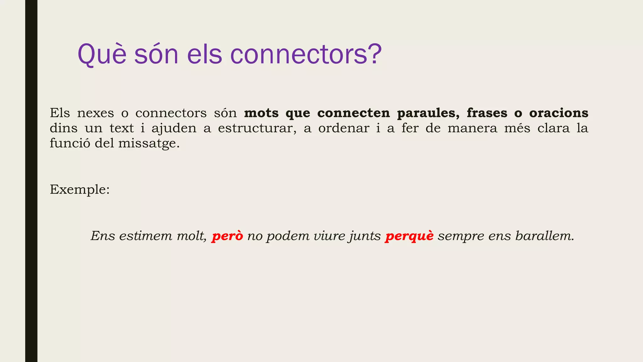 Els connectors (preposicions i conjuncions) | PDF