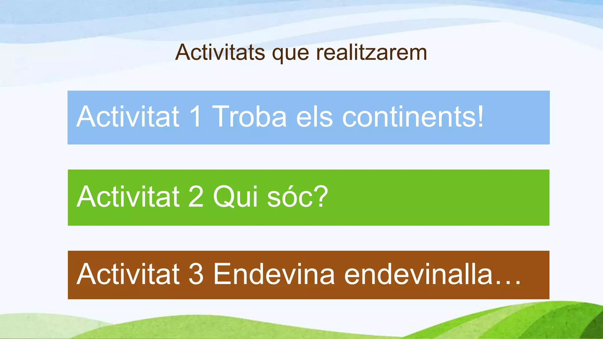 Els continents amb codisQR | PPSX