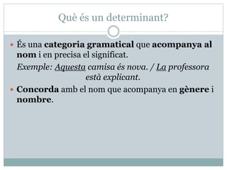 Els determinants i els pronoms | PPT