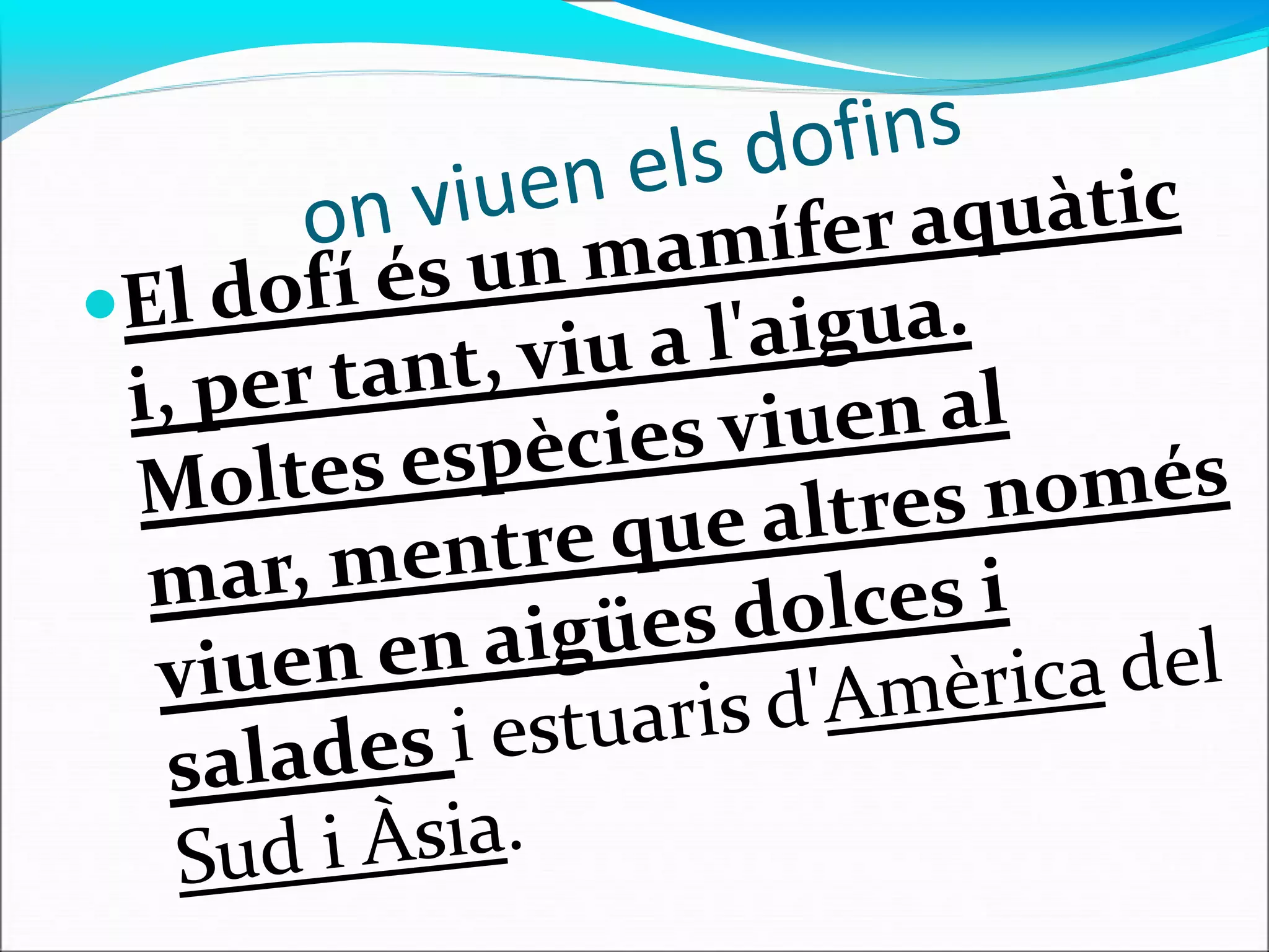 Els dofins, Angie Roca | PPT