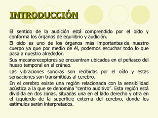 El sentido del oido | PPT