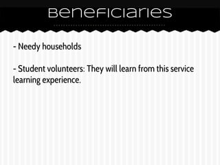 El service learning proposal | PDF | Food & Drink