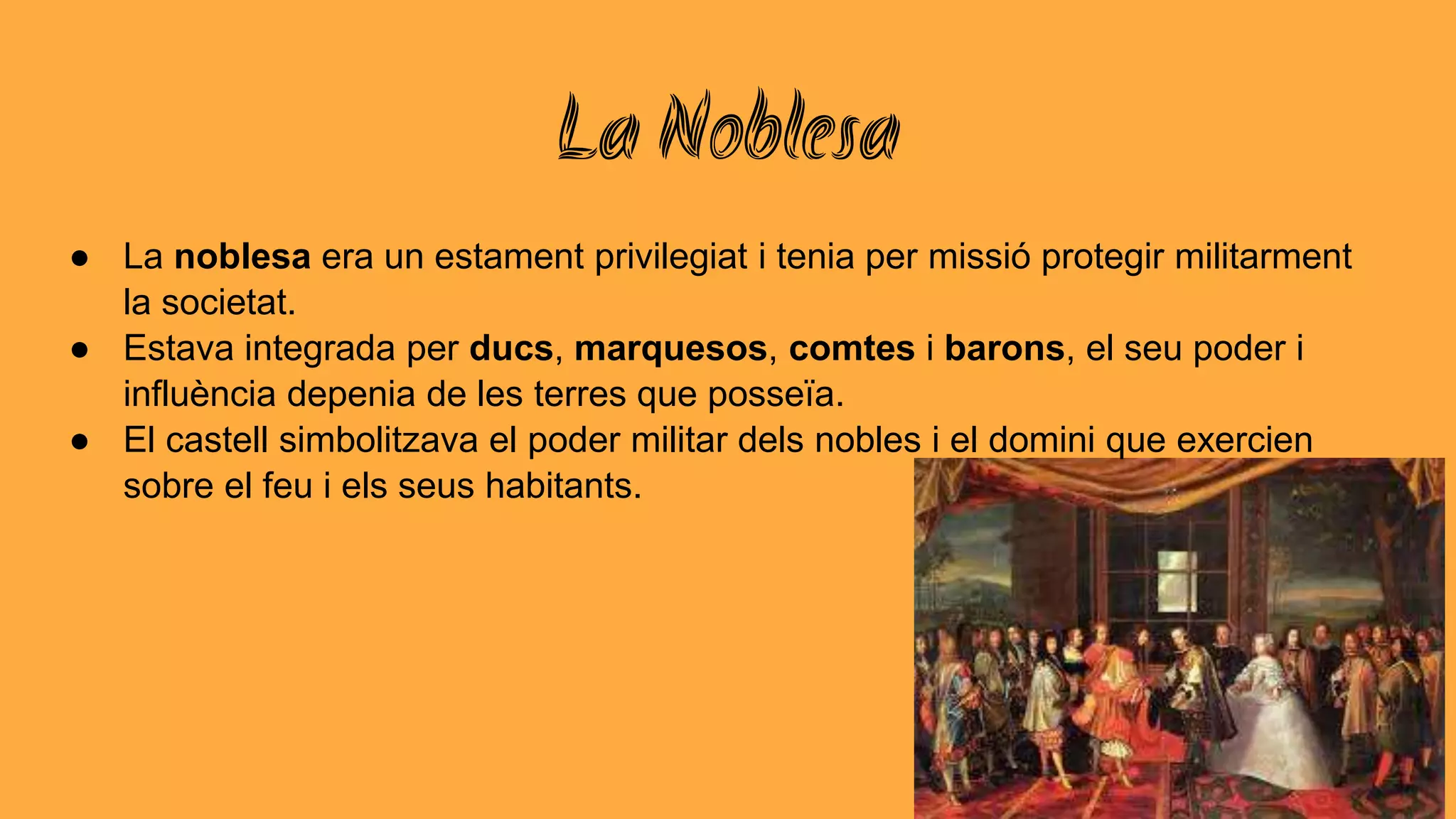 Els estaments prvilegiats | PPTX