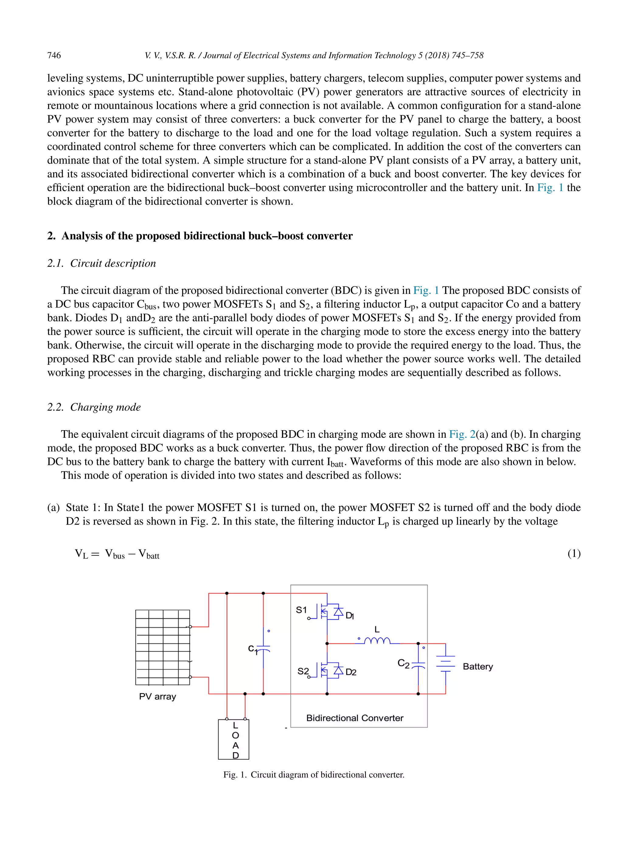 Microcontroller based bidirectional buck–boost converter for photo ...
