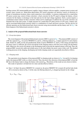 Microcontroller based bidirectional buck–boost converter for photo-voltaic power plant. | PDF