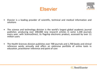 Elsevier Global Presentation | PDF