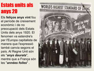 Els feliços anys vint | PPTX