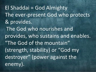 El shaddai | PPT