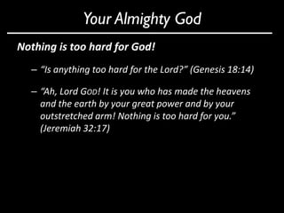 El Shaddai - God Almight | PPTX