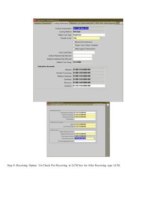 How to configure LCM After receiving | DOCX