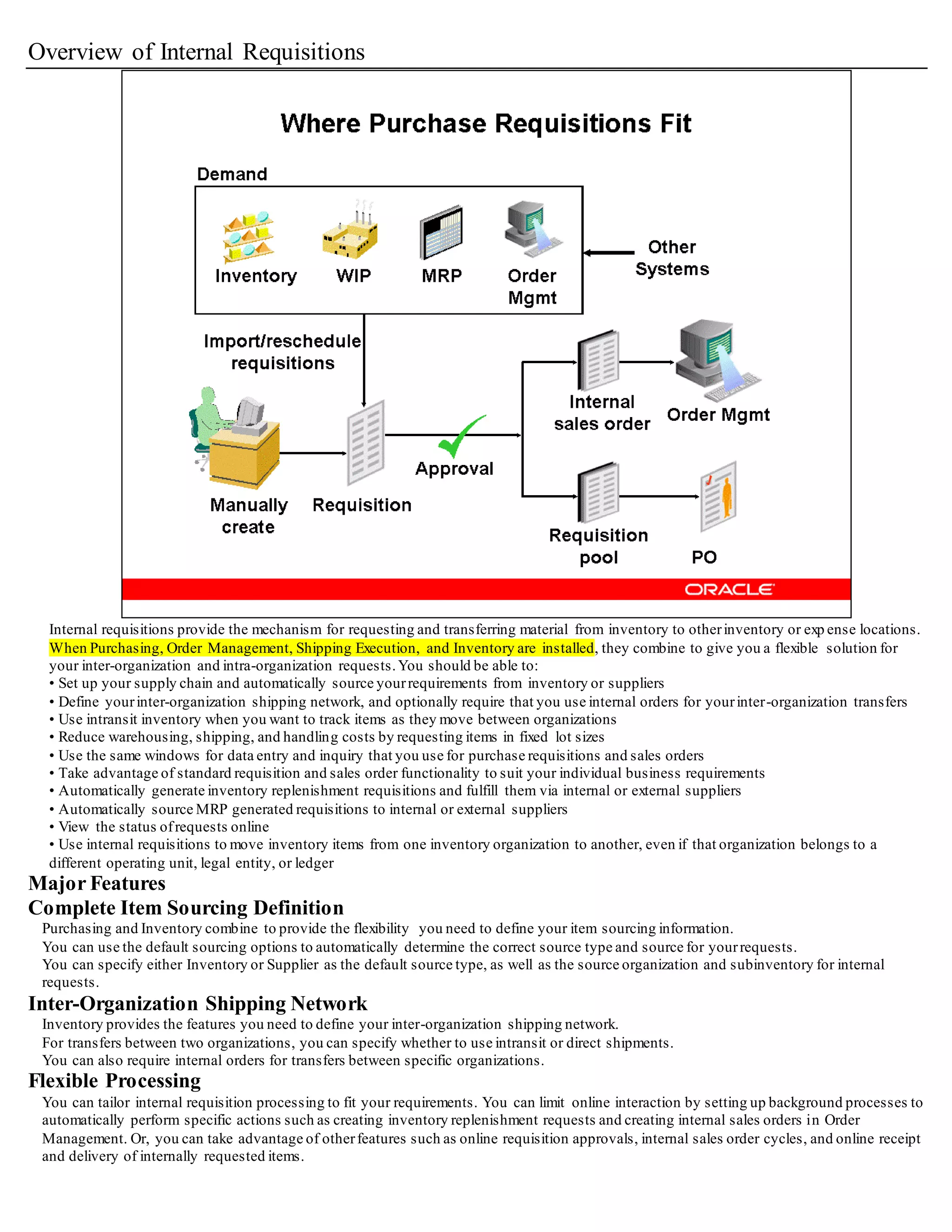 Oracle Purchasing Internal Requisition | DOCX