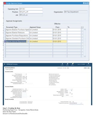 Oracle Purchasing Internal Requisition | DOCX