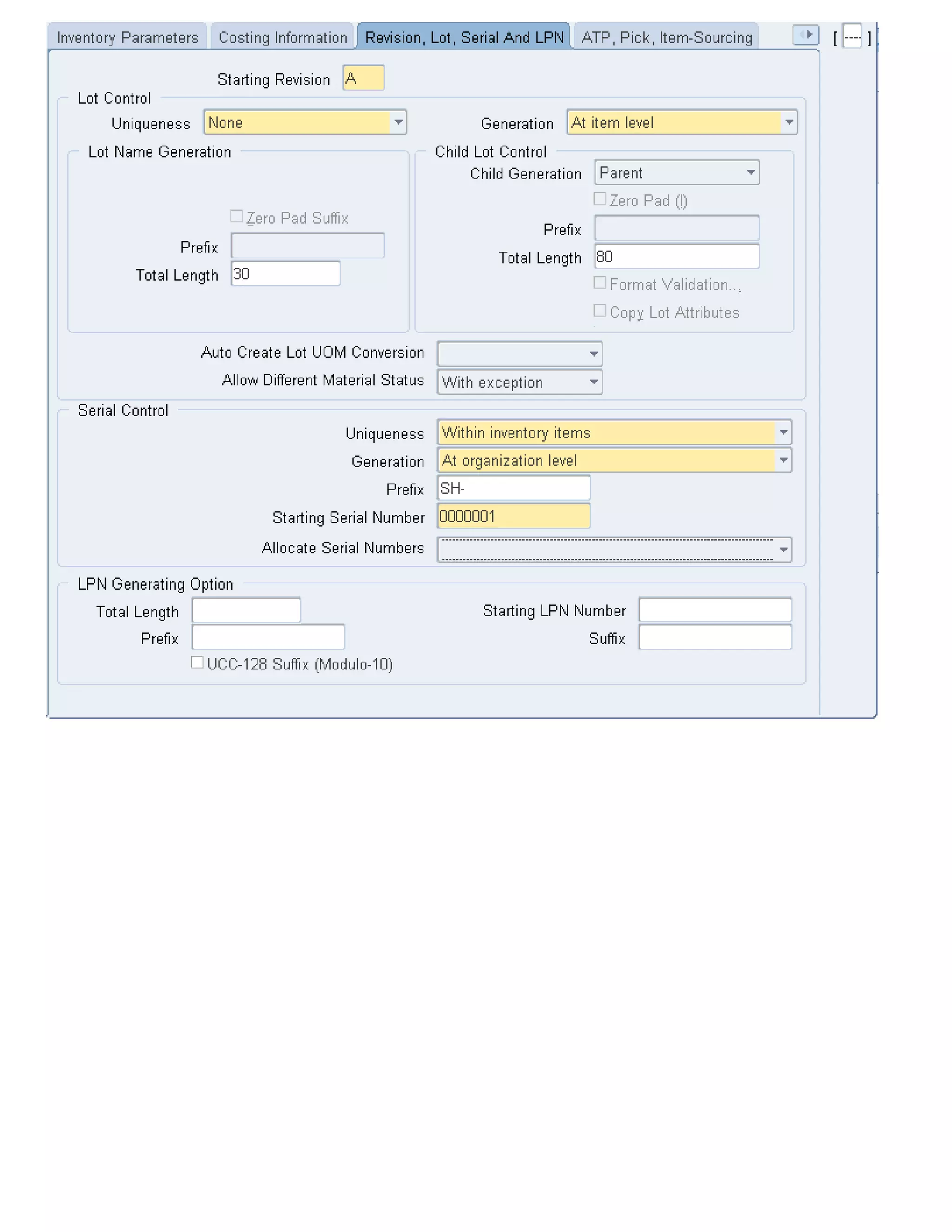 Oracle inventory R12 Setup Guide | DOCX | Logistics | Business