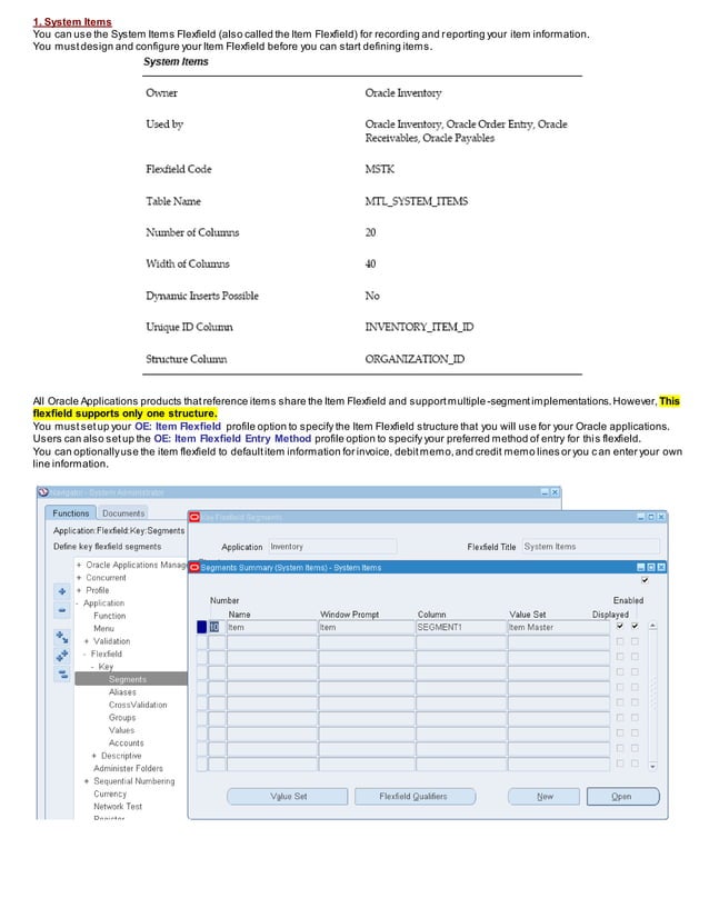 Oracle inventory R12 Setup Guide | DOCX | Logistics | Business