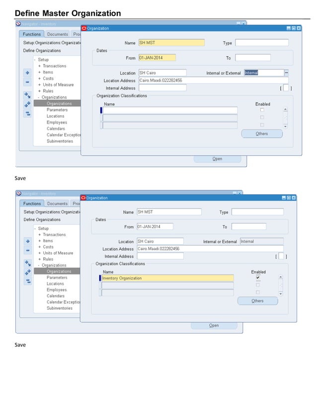Oracle inventory R12 Setup Guide | DOCX | Logistics | Business