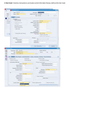 Oracle inventory R12 Setup Guide | DOCX