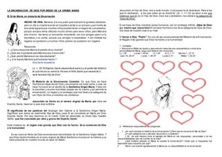 El si de maria un misterio de encarnacion 2015 (recuperado) | DOCX