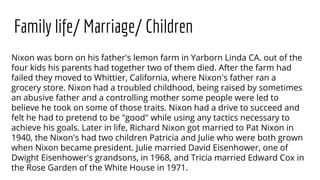 Richard Nixon presentation powerpoint | PDF