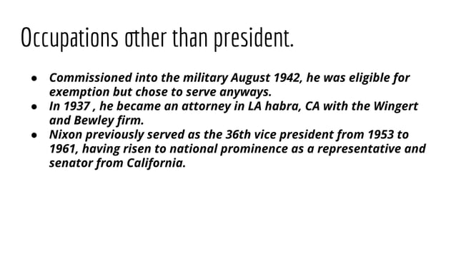 Richard Nixon presentation powerpoint | PDF