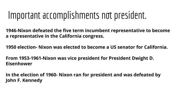 Richard Nixon presentation powerpoint | PDF