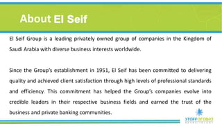 El Seif & Staff Arabia | PPT