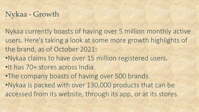NYKAA | PPTX | Business | Business and Finance