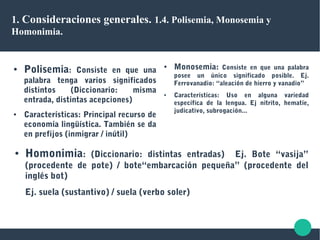 El significado de las palabras. La semántica léxica | ODP