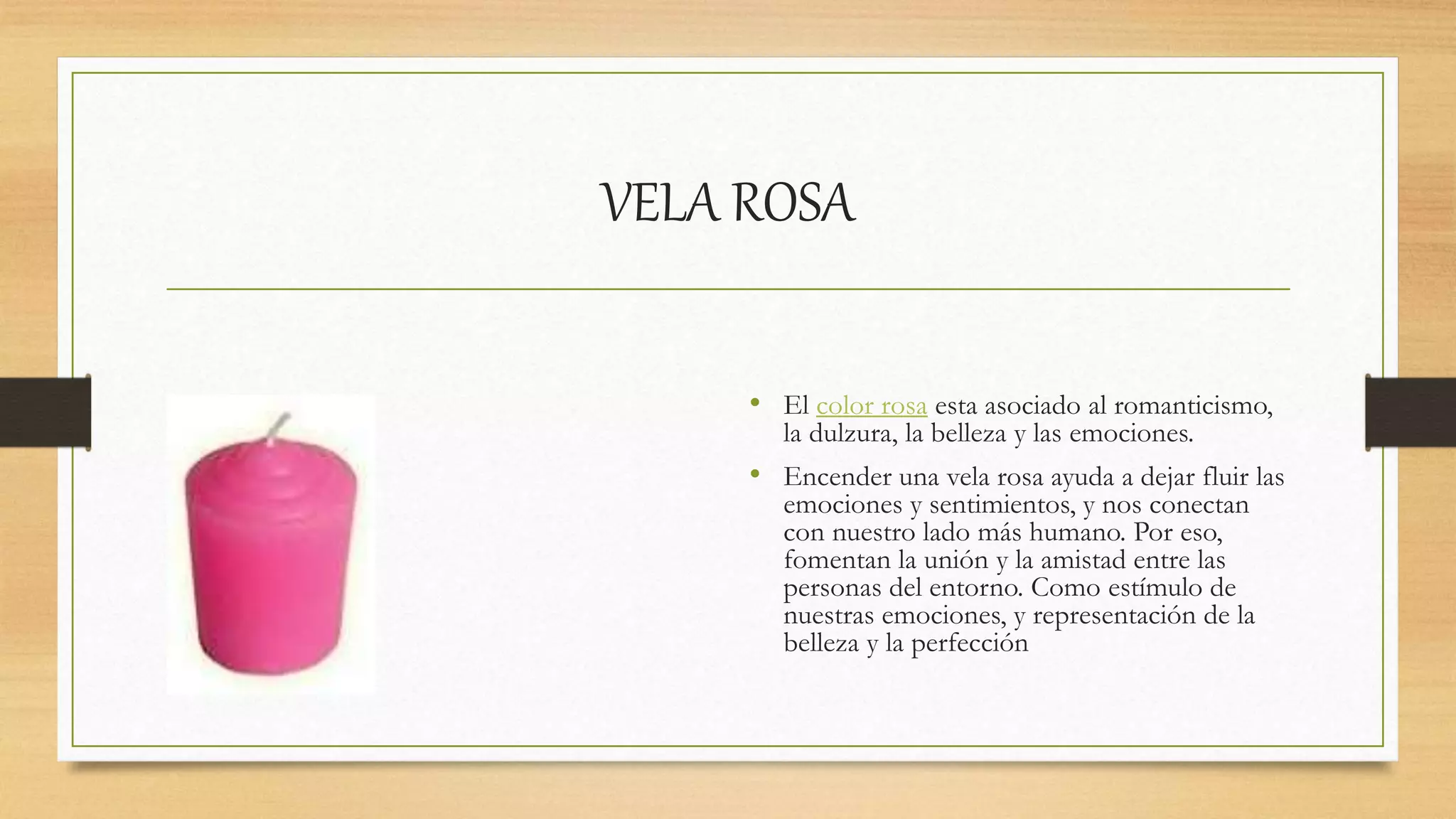 El significado de las velas y sus colores | PPT
