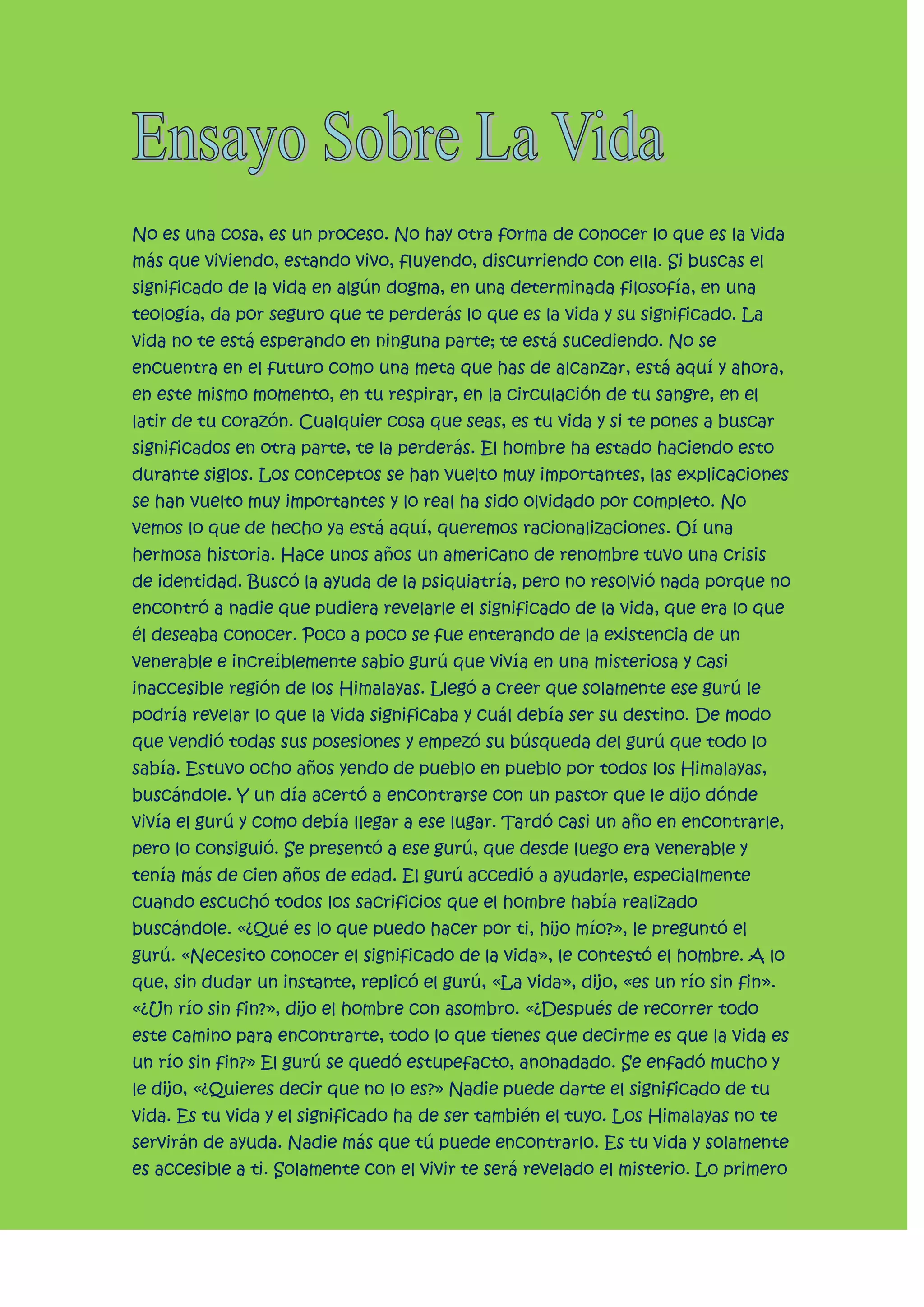 El significado de la vida | DOCX