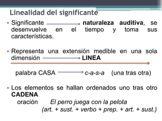 El signo linguistico | PPTX