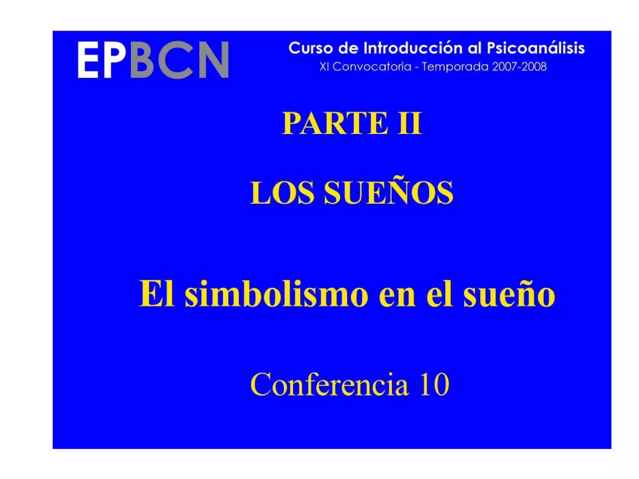 El simbolismo en el sueño | PPT
