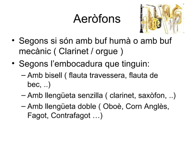 Els instruments | PPT