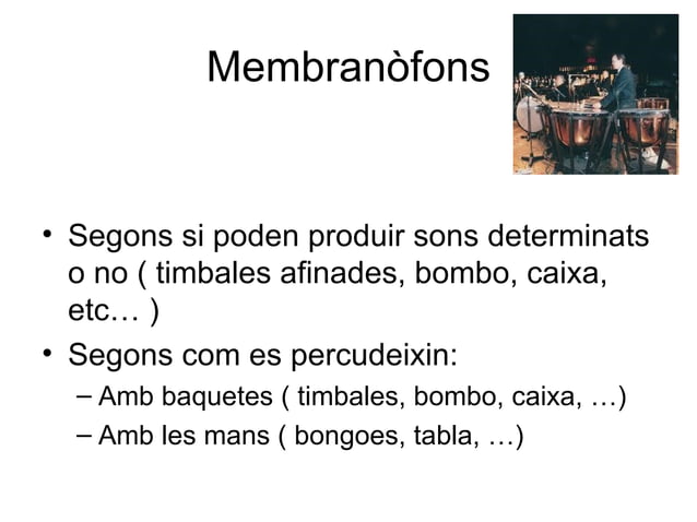 Els instruments | PPT