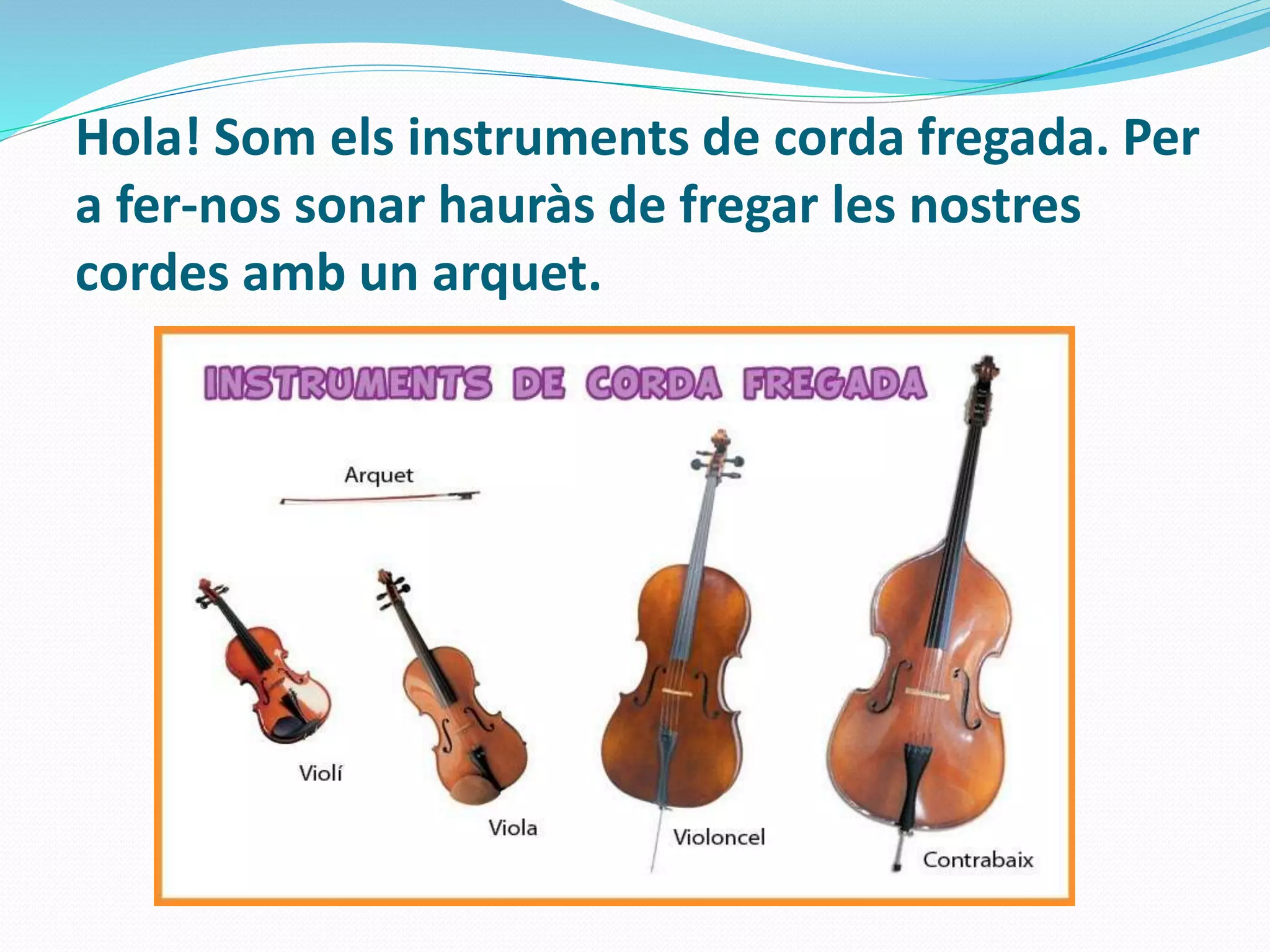 Els instruments de corda | PPTX