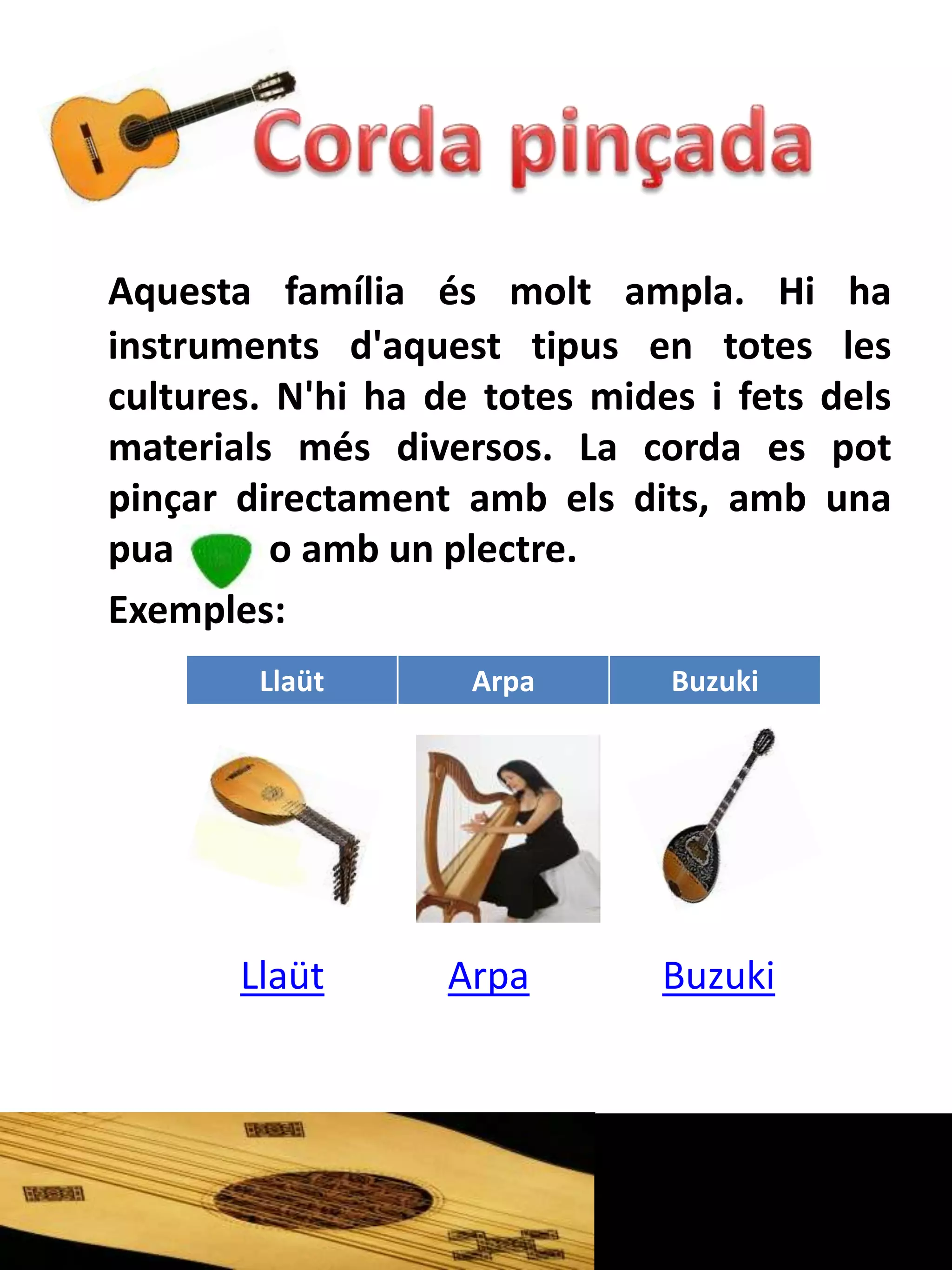 Els instruments de corda | PPSX