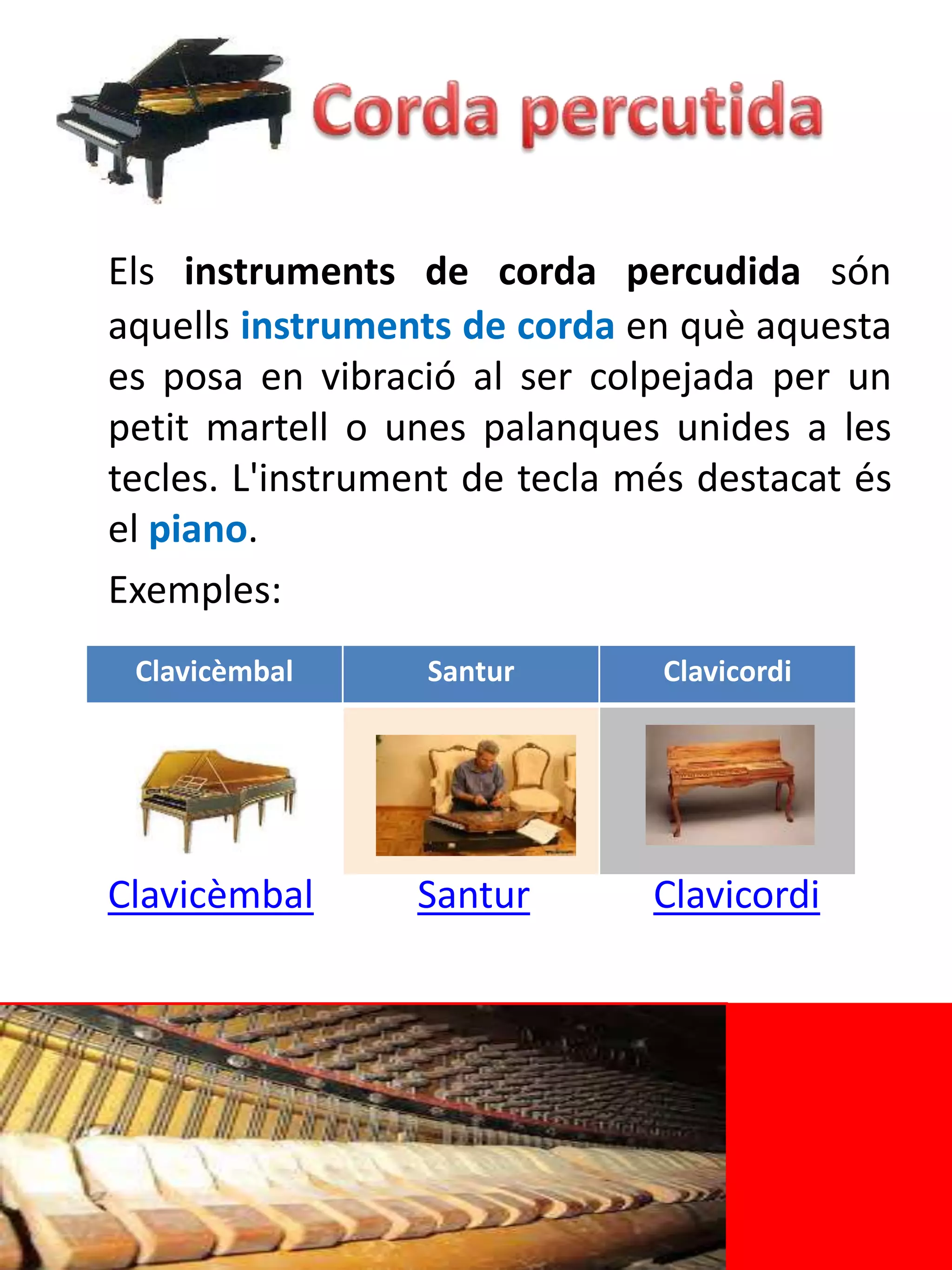 Els instruments de corda | PPSX