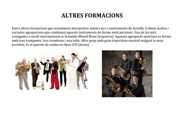 Els instruments de vent metall | PPT
