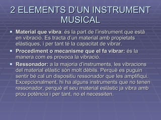 Els instruments musicals | PPT