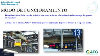 El Sistema ANDON aplicado a la industria aeroespacial | PDF