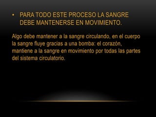 El sistema circulatorio | PPTX