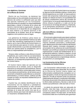 El sistema de control interno en la administracion tributaria | PDF