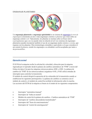 El sistema de transmisión | DOC