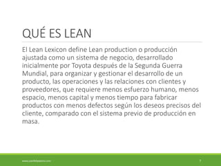 El Sistema Lean | PPTX