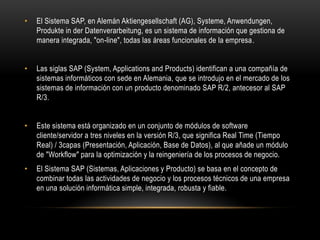 El sistema SAP | PPT