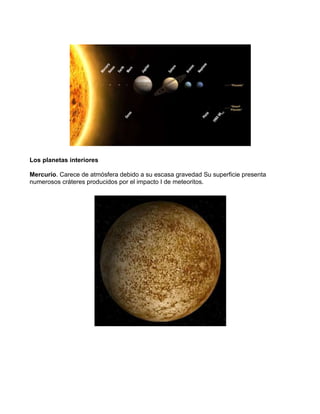 Sistema Solar Interior Y Exterior