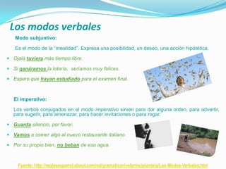 El sistema verbal del español | PPTX