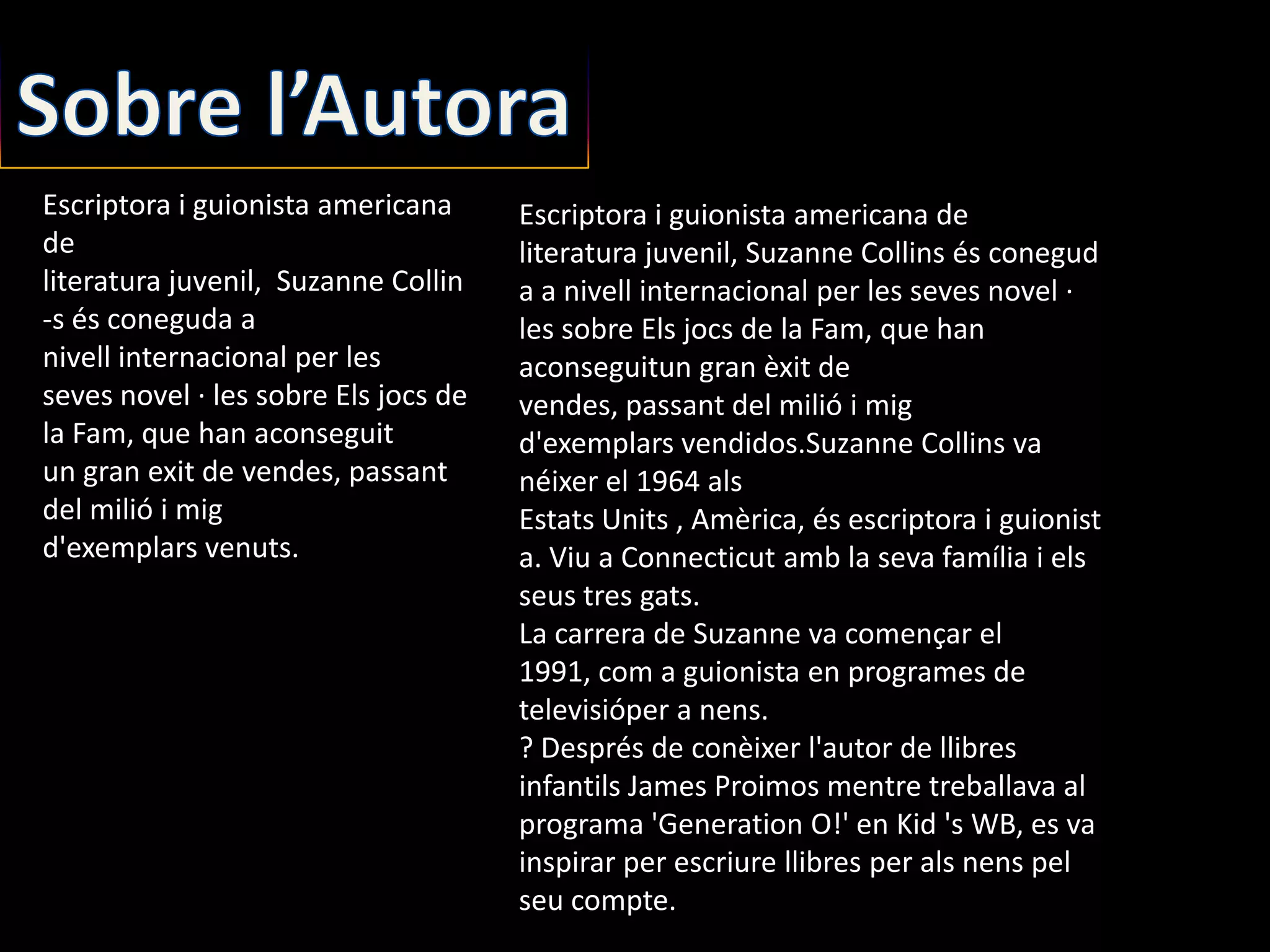 Els jocs de la fam | PPTX