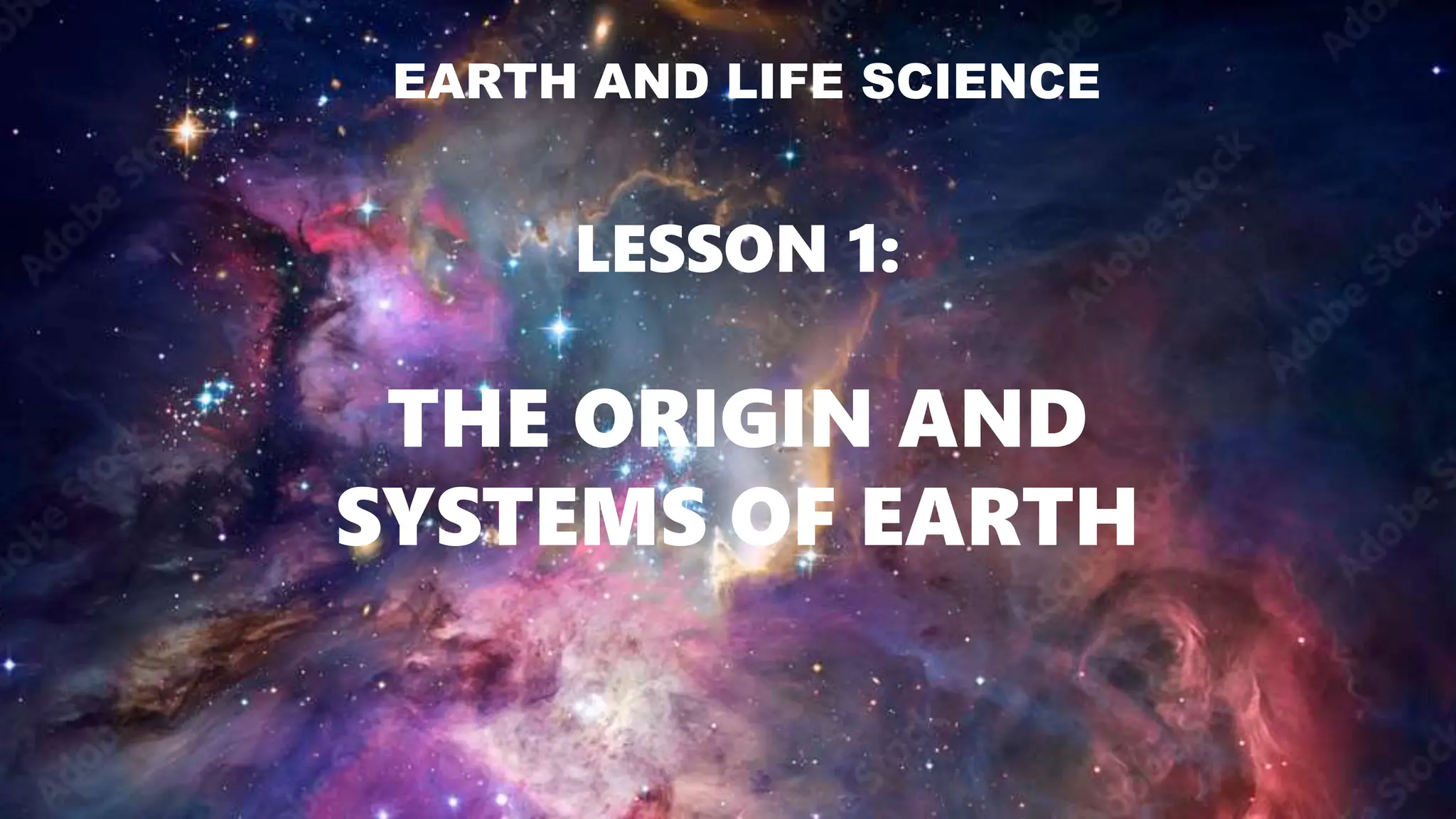 ELS_LESSON 1 Origin of the Universe Earth and Life Science | PPTX