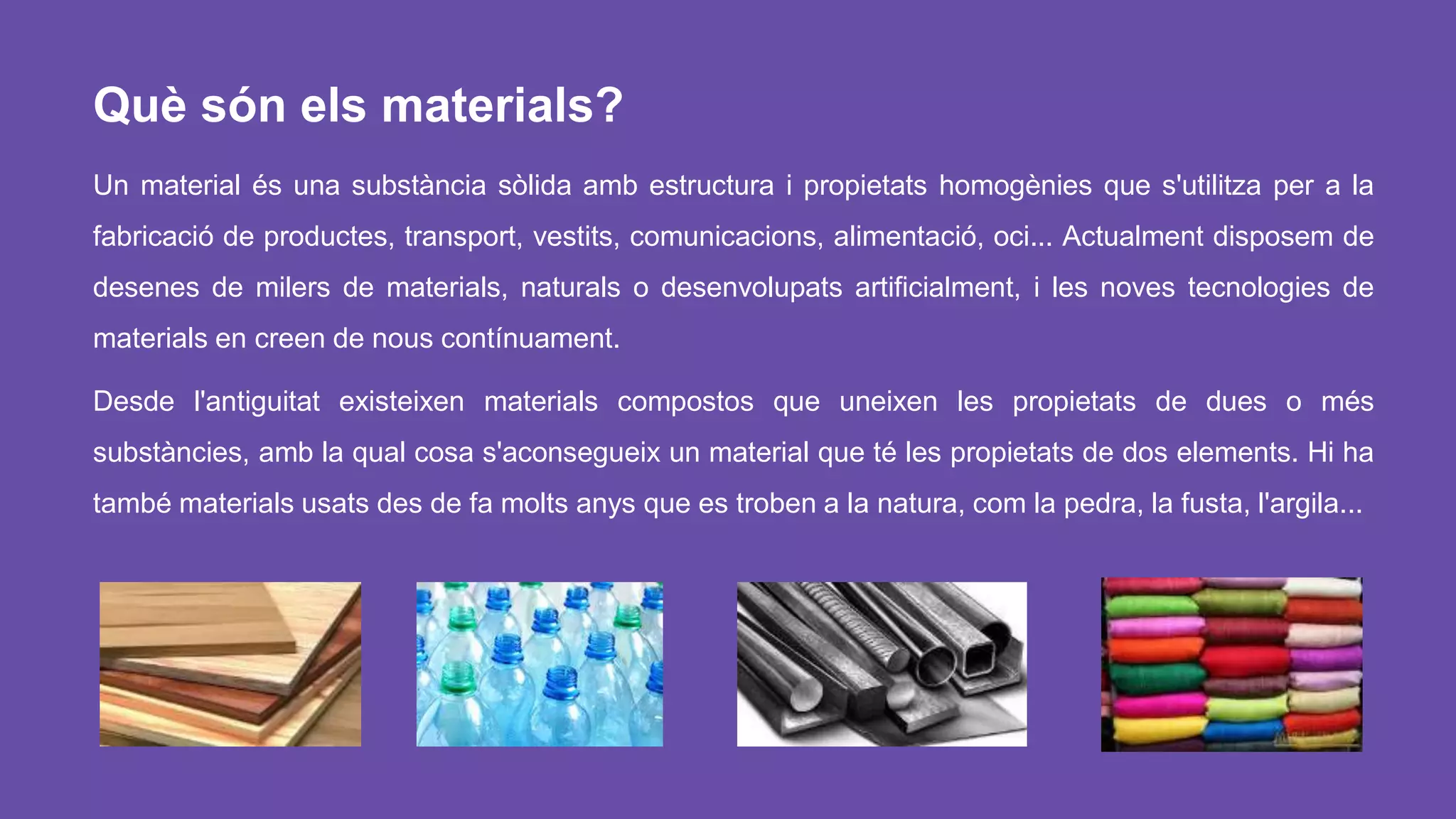 Els materials (1) | PPT