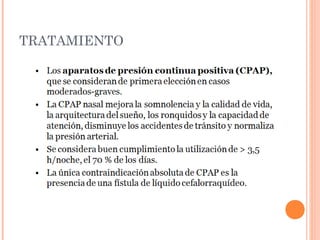 El síndrome de apnea hipopnea del sueño | PPT